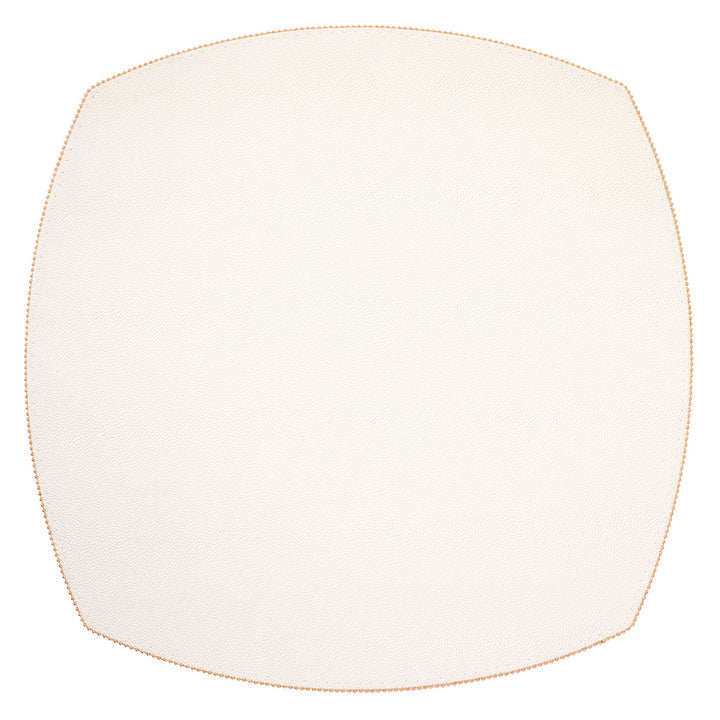 Allure - Elliptical Square Placemats Oyster (Set of 4) – Il'argento