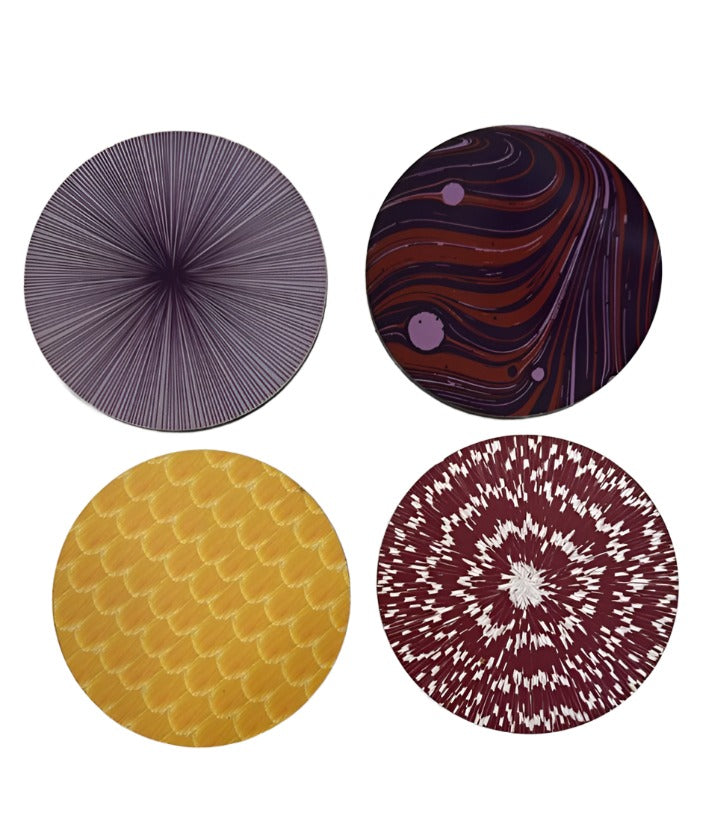 Mix - Purple Coaster (Set of 4) – Il'argento