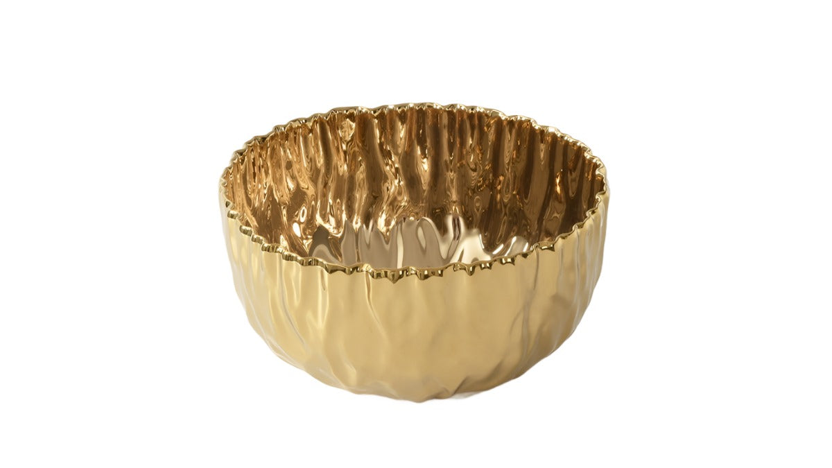 Mascali - Gold - Large Bowl – Il'argento