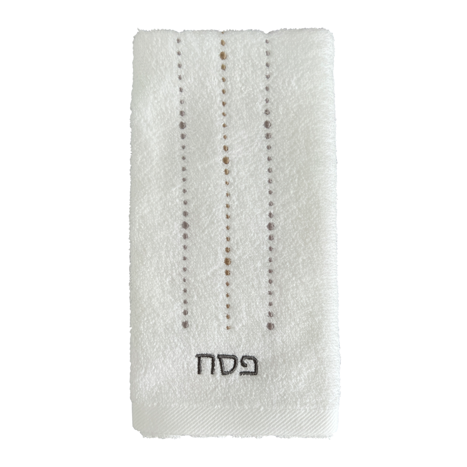 Charcoal & Dots - Al Netilat Yadayim Towel Gold / Silver – Il'argento