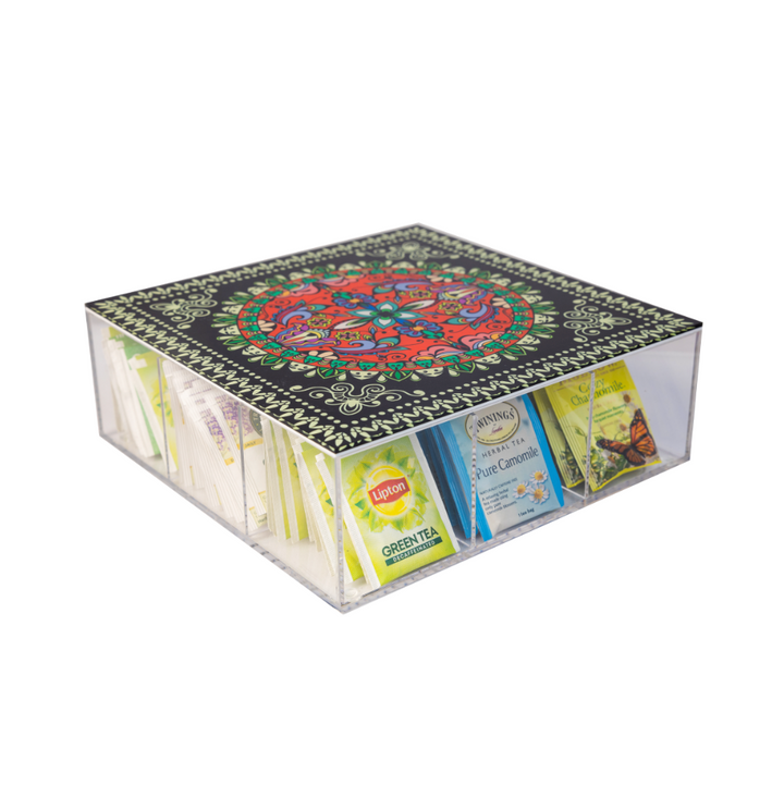 Tea Box - Green and Orange Design – Il'argento