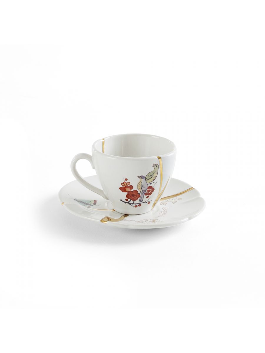 Kintsugi - Coffee Cup and Saucer # 2 – Il'argento