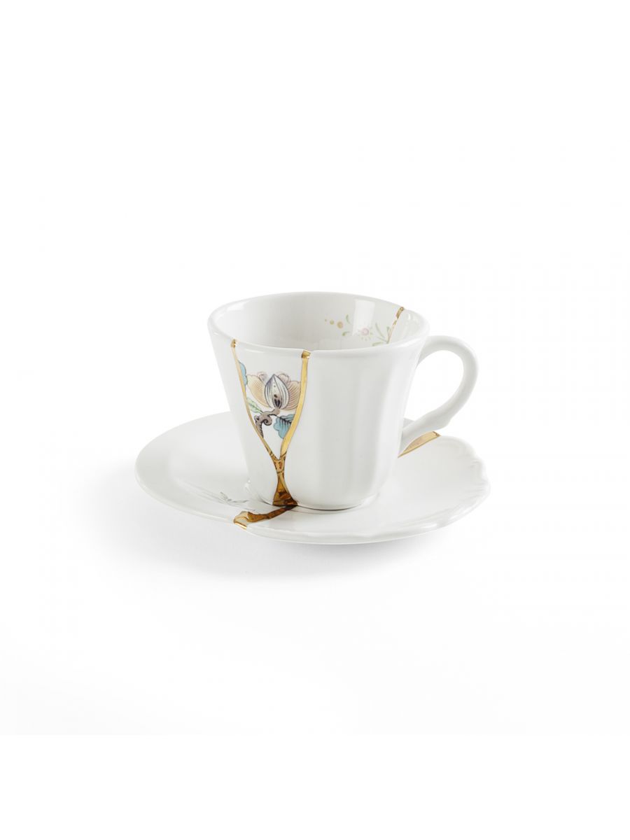 Kintsugi - Coffee Cup and Saucer # 3 – Il'argento
