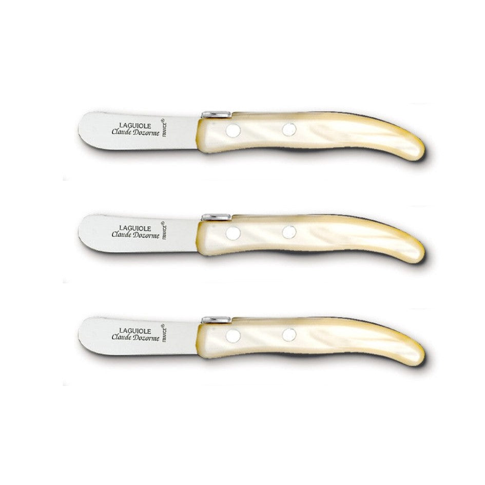 Berlingot - Small Butter Knife - Natural Handle (Set of 3) – Il'argento