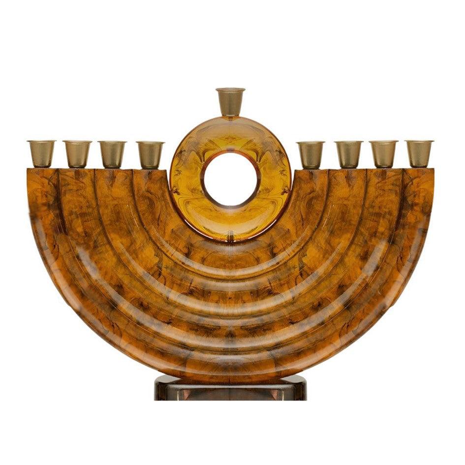 Menorah Hanoukiah - Amber – Il'argento