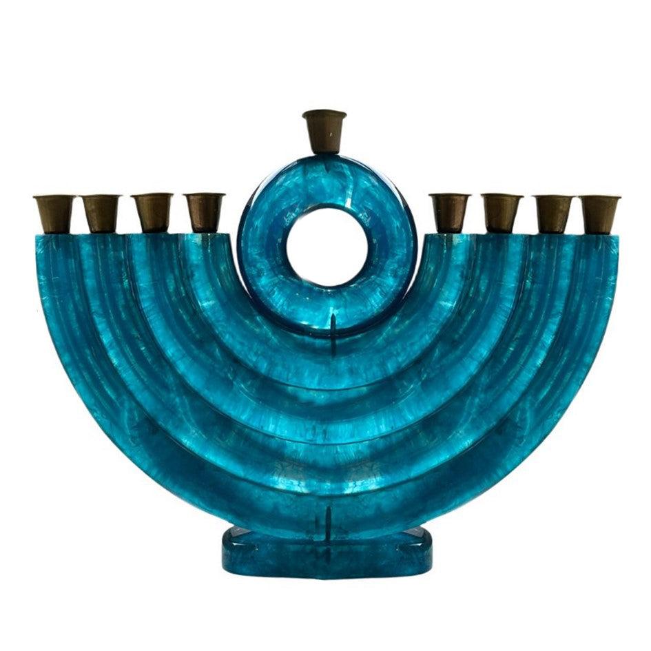 Menorah Hanoukiah - Blue – Il'argento