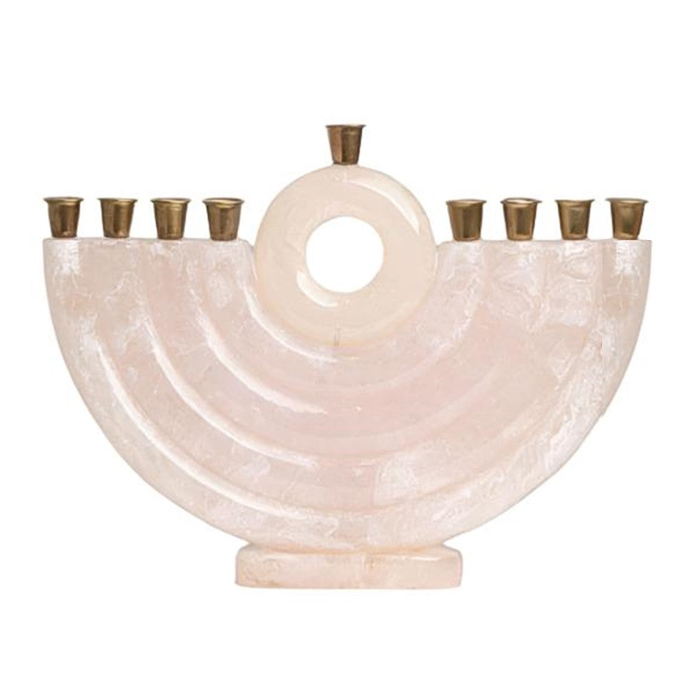 Menorah Hanoukiah - Pale Pink – Il'argento