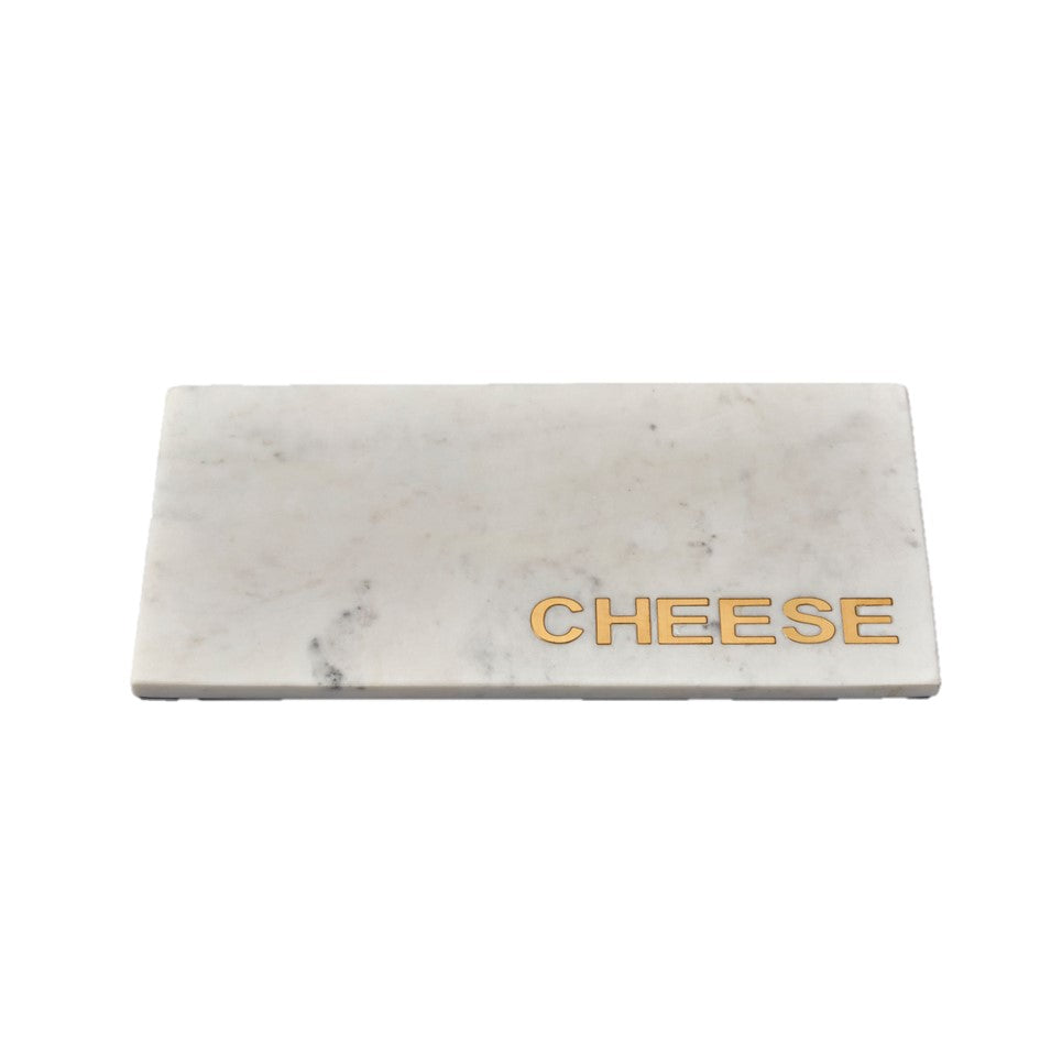 Weshare White Marble - Gold "Cheese" Board – Il'argento