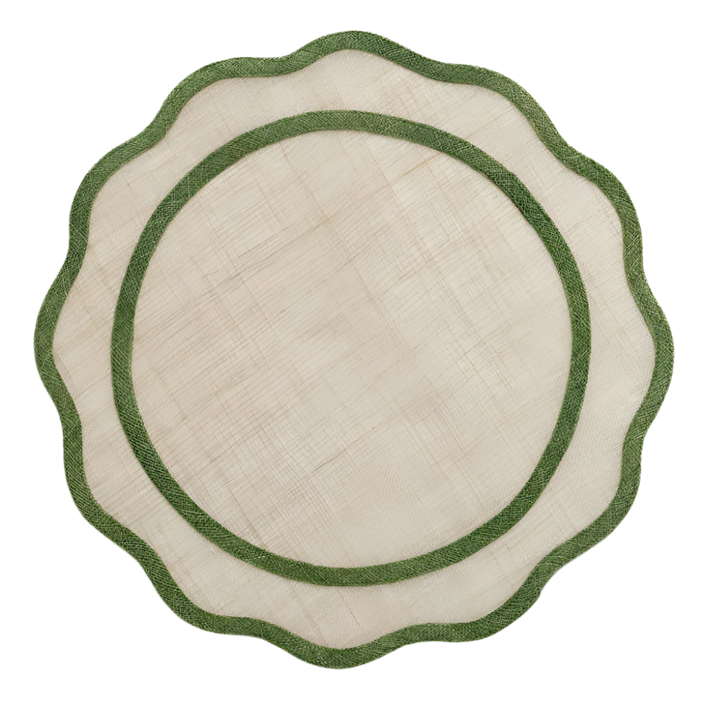 Rice Paper - Green Scalloped Placemat (Set of 16) – Il'argento