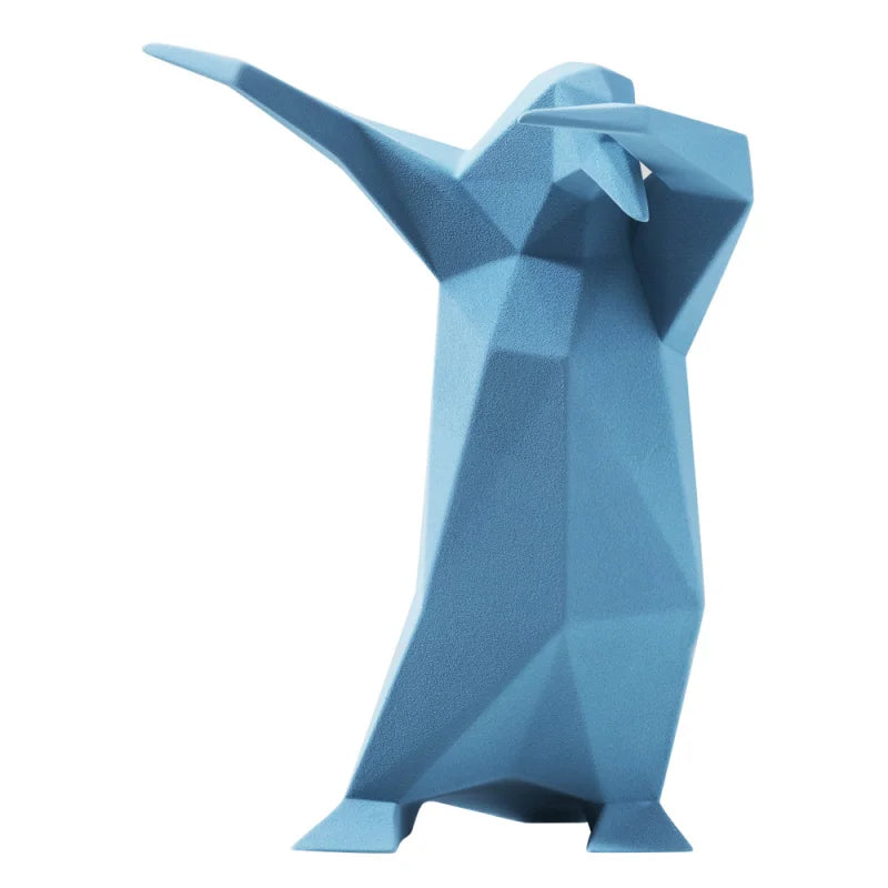Dab Penguin - Sculpture Glossy Blue -- – Il'argento USA